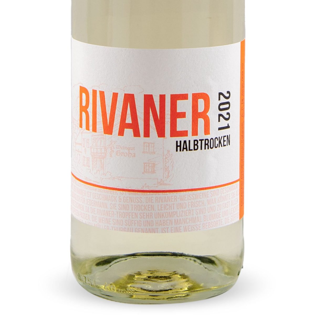 Rivaner Kabinett halbtrocken 2021 - Weingut Groha